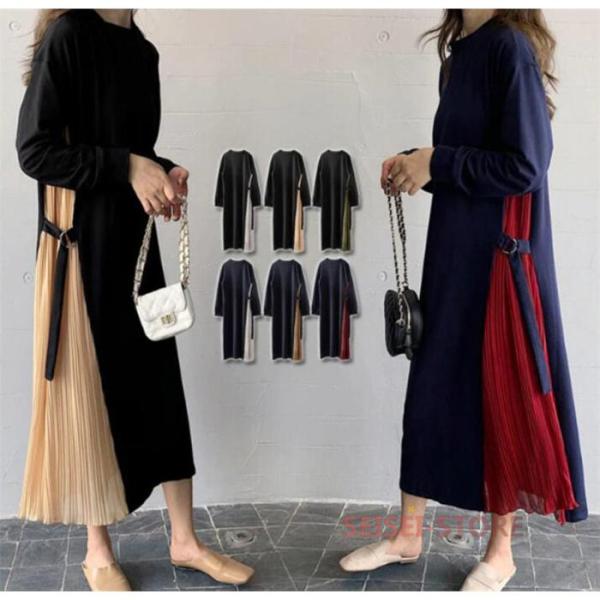 ■商品コード：SOPS012■素材：ポリエステル■カラー：Black+Gray、Black+Beige、Black+Green、Navy+Gray、Navy+Brown、Navy+Red■サイズ：（約）M:総丈:112cm、ウエスト:100...