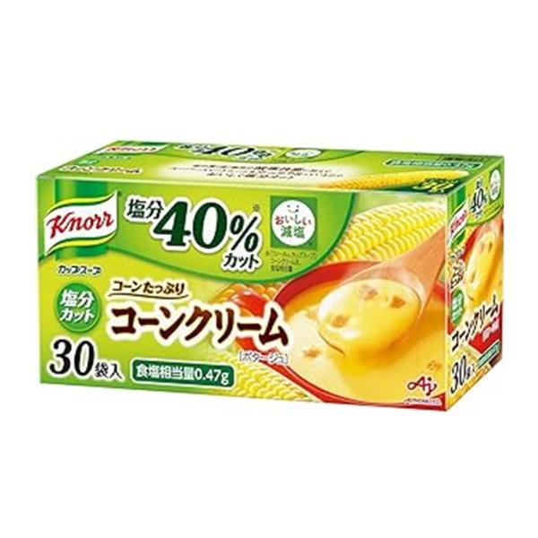 味の素株式会社独自の減塩技術に加え、スーパースイートコーンをたっぷり使っているので、おいしく減塩※できるコーンクリームスープです。※「クノール カップスープ」<コーンクリーム>比40%減塩。(塩分相当量0.47g)パンとの朝食を...