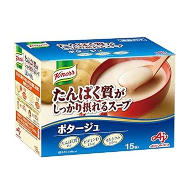 商品紹介・「クノール」の厳選した原料や卓越した開発・製造技術と味の素社の栄養知見を活かした、おいしくて栄養がしっかり摂れるスープです。・高齢者にとって特に重要なたんぱく質や不足しがちなビタミンDやカルシウムを含み、たんぱく質の摂取が不足しが...