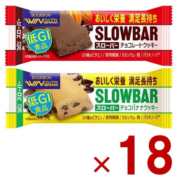 ブルボン スローバー チョコレートクッキー チョコバナナクッキー 2種 アソート セット になります。【商品説明】時間がないときにもさっと手軽に食べられて、おいしくコバラを満たしながら必要な栄養素も補給できる、「満足感（腹持ち感）」にこだわ...