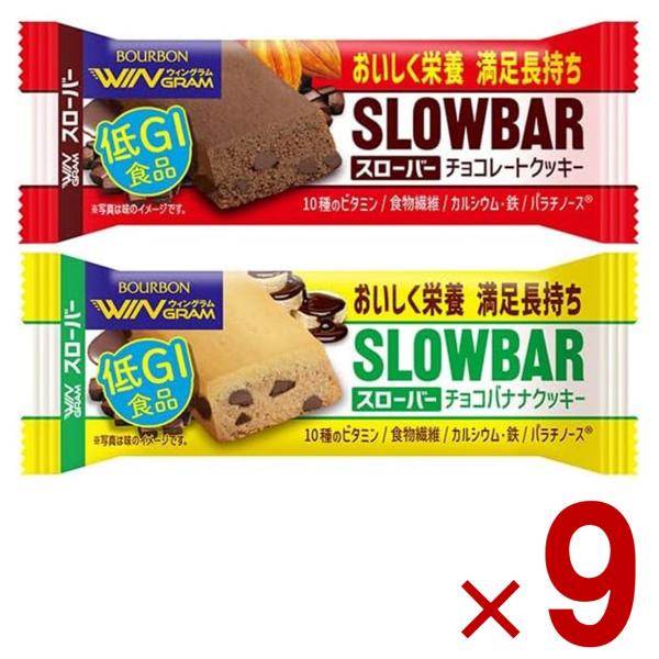 ブルボン スローバー チョコレートクッキー チョコバナナクッキー 2種 アソート セット になります。【商品説明】時間がないときにもさっと手軽に食べられて、おいしくコバラを満たしながら必要な栄養素も補給できる、「満足感（腹持ち感）」にこだわ...