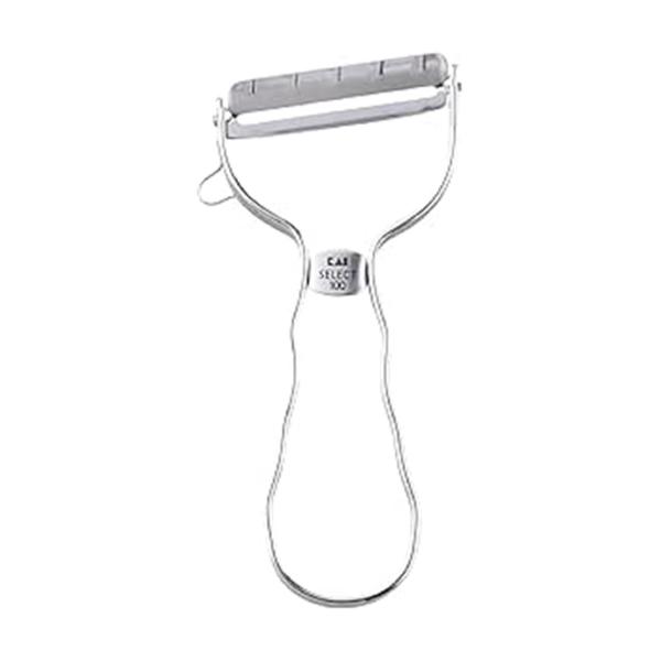 料理を通じて「幸せな時間作り」のお手伝いをする基本の調理道具SELECT100。「使いやすい道具はシンプルで美しく、手になじむ」をコンセプトにした、誰もが心地よく料理を愉しめる道具です。野菜の表面を滑るように、軽くて薄い切れ味の、斜め刃のス...