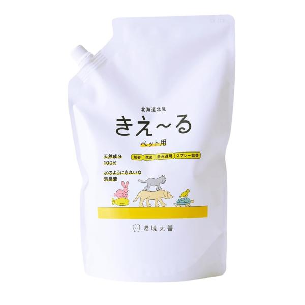 ■特徴善玉活性水から生まれた、100％天然成分の消臭液です。香りでごまかさず、ニオイの元となる悪玉菌を微生物の力で分解・消臭します。無色透明・無香料のため、嗅覚の鋭いペットにもストレスを与えません。■利便性コスパの良い1Lサイズ。スプレーボ...