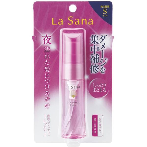ラサーナ 海藻 ヘアエッセンス しっとり Sサイズ 25ml トリートメント ヘアオイル 洗い流さない 髪の美容液 ヘアケア 髪質商品紹介洗い流さない髪のトリートメント。水を一切加えず、美容成分たっぷりの海藻ヘアエッセンス。フランス・ブルタ...