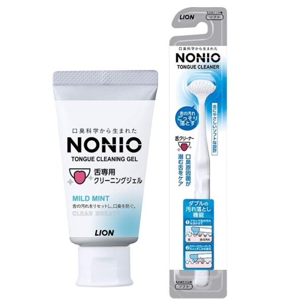 NONIO ノニオ 舌専用クリーニングジェル ＋ 舌クリーナー アソート セット となります。ほんのり香るやさしいマイルドミント香味【名称】NONIO ノニオ 舌クリーナー 舌専用クリーニングジェル セット【注意事項】 パッケージ記載の使用...
