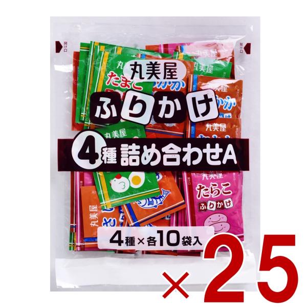 丸美屋 ふりかけ 4種 詰め合わせA (2.5g×40食入)◆商品名◆丸美屋 ふりかけ 4種 詰め合わせA 2.5g×40食入×1袋◆商品内容◆さけ×10袋たまご×10袋おかか×10袋たらこ×10袋大人気商品丸美屋のこだわりの特ふりシリーズ...
