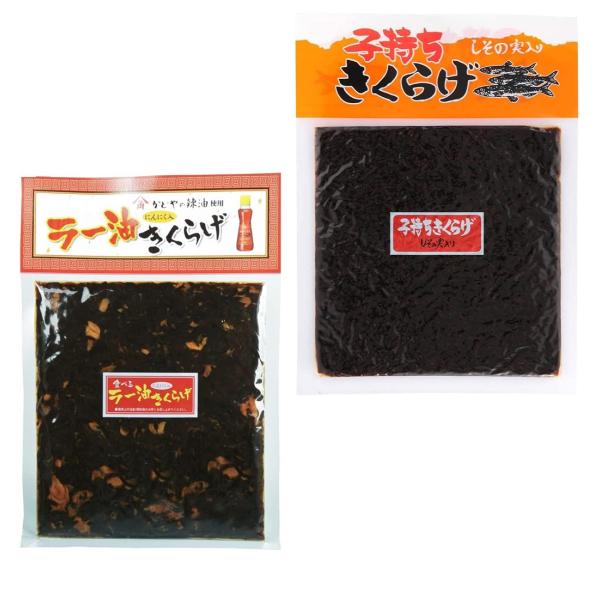 商品情報丸虎食品 ラー油きくらげ 子持ちきくらげ 2種 アソート セット になります。名称ラー油きくらげ 子持ちきくらげキクラゲ 佃煮原材料名醤油、砂糖、きくらげ、発酵調味料、ごまラー油、フライドガーリック、醸造酢、つゆ、風味調味料／ソルビ...