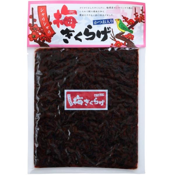 商品情報名称佃煮梅きくらげ キクラゲ原材料料醤油（大豆、小麦を含む）、砂糖、調味梅漬（梅、食塩、還元水飴、その他）、きくらげ、米発酵調味料、かつお節、醸造酢、かつお風味調味料、ソルビット、調味料（アミノ酸等）、酸味料、酒精、甘味料（甘草、ス...