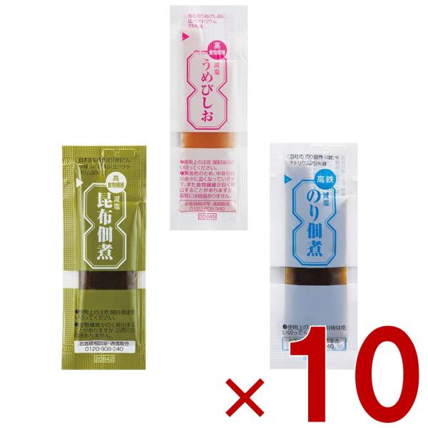 三島食品 のり佃煮 うめびしお 昆布佃煮 ペースト 3種セットです。  のり佃煮 ■原材料名 しょうゆ（国内製造）、水飴、干しひとえぐさ、砂糖、でん粉、はちみつ、鰹節エキス、かきエキス、酵母エキス／クエン酸鉄ナトリウム、増粘多糖類、 （一部...