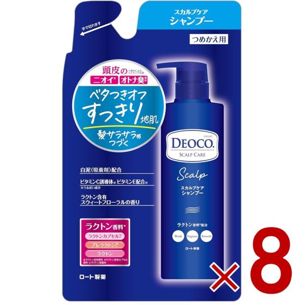 商品名：ロート製薬 デオコ スカルプケア シャンプー つめかえ用 370ml内容量：370mlJANコード：4987241193950発売元、製造元、輸入元又は販売元：ロート製薬株式会社原産国：日本区分：化粧品商品説明●頭皮の皮脂臭※・オト...
