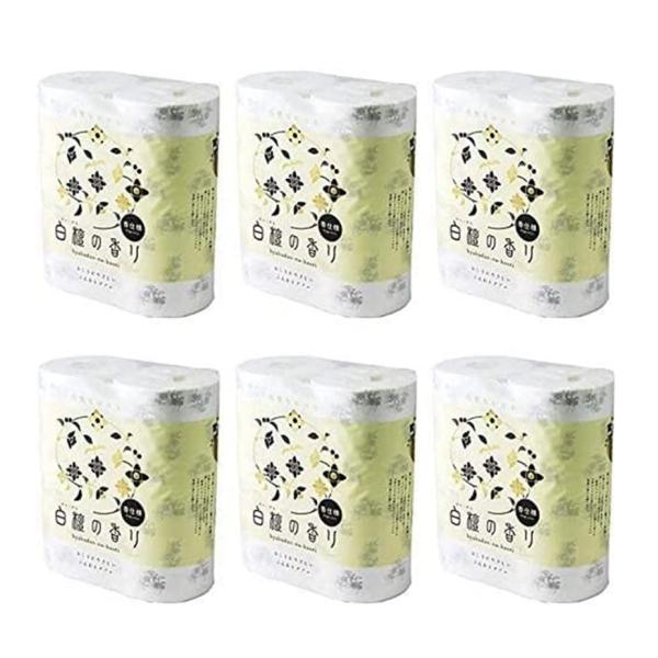 「商品情報」 内容量:4R(ダブル)  サイズ:幅114mm*長さ(2枚重ね)30m 和の香りで華やかさと寛ぎの時間を演出するトイレットペーパー(ダブル)です  「主な仕様」 四国特紙 トイレットペーパー 白檀の香り 4ロール × 6パック...