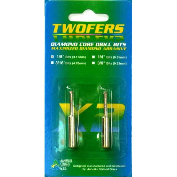 ガラスに3mm程度の穴を開けます。電動ドリルの先につけて使用。穴あけ際は水を使用してください。