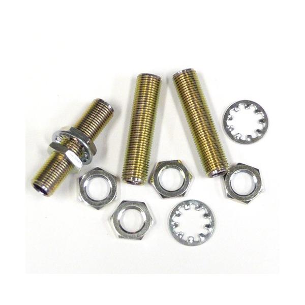 ニップル40mm3本と六角ナット6個、菊ワッシャー3個のセットです。