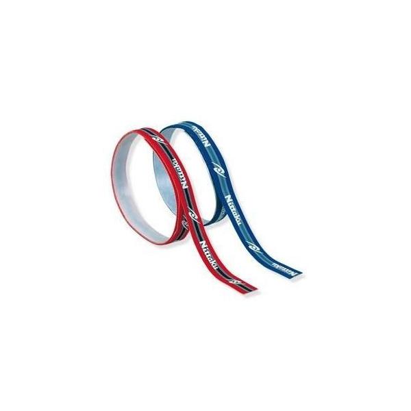 ショック吸収力に優れた植毛テープでラケットの耐久力アップ。ラバーの剥がれ防止。適度な接着力なので、簡単に貼れて、簡単に剥がせる。■カラー：ブルー(09)、レッド(20)■サイズ：幅12mm×長さ50cm