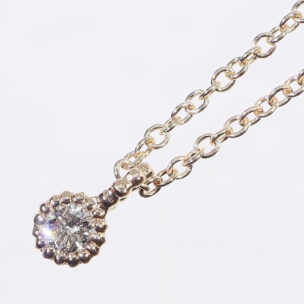 商品名　　　　K10 ダイヤモンドネックレス レディース 中古素材　　　　　Ｋ１０　１０金ゴールド重量　　　　　０．８グラムチェーン　長さ　　　　４０．０ｃｍ　太さ　　　　　０．９ｍｍ　プレート幅　　２．７ｍｍペンダントトップ　サイズ　　　...