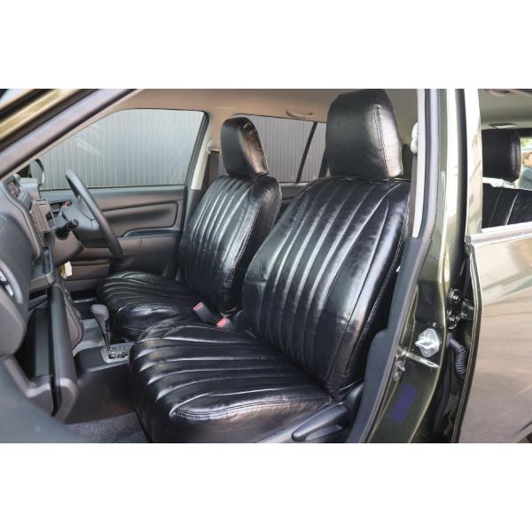 クラシックで人気のある縦ストライプのステッチにヴィンテージ調レザー製作した160系プロボックス専用シートカバーになります。専用ベッドキットとリヤゲートラゲッジレザートリムと同じレザーになりますので内装をトータルでカスタム可能です。対応グレー...