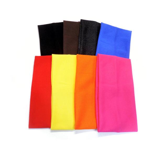 ●幅約100mm　長さ約195mm（たたんだ状態）●韓国製　直輸入品●伸縮性繊維使用●素材：ポリウレタン●ベーシックな形のターバンです。