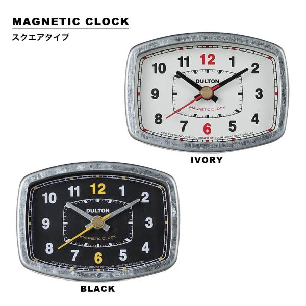 ※こちらは<スクエアタイプ/BLACK>の商品ページです※小ぶりながらも、存在感を放つ時計ガルバナイズドの風合い、清潔感を生かしつつ、デザイン性を兼ね備えた小ぶりの時計。 オリジナルの文字盤、針の形状等ディティールからこだわりを...