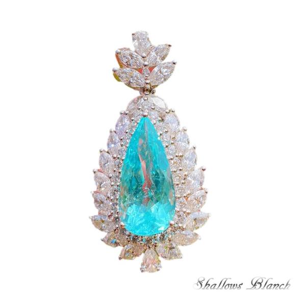 ネックレス レディース パライバトルマリン カラー グリーン ペンダントトップ チャーム 30代 40代 50代 60代 上品 高見え【素材】銅・メッキ・キュービックジルコニア CZ【サイズ】【重量】約10gエメラルドのように美しいパライバ...