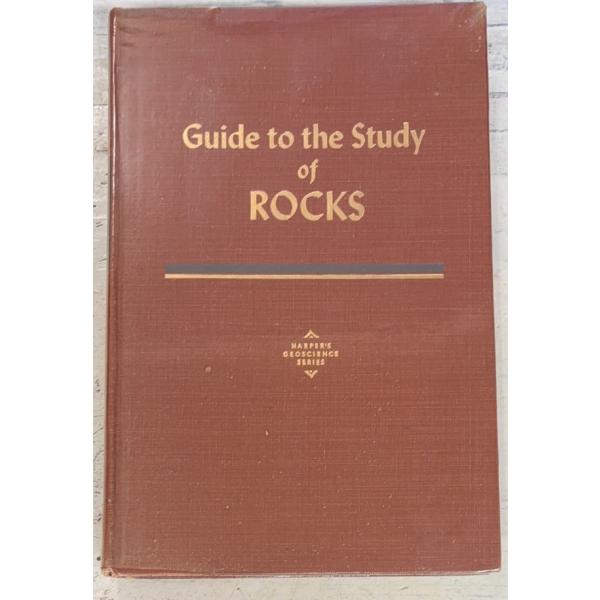 【洋書・岩石学】Guide to the Study of Rocks L.E.Spock 地質学 鉱物学　全256ｐ　裸本ハードカバー経年のヤケあり　一部頁に書込みあり