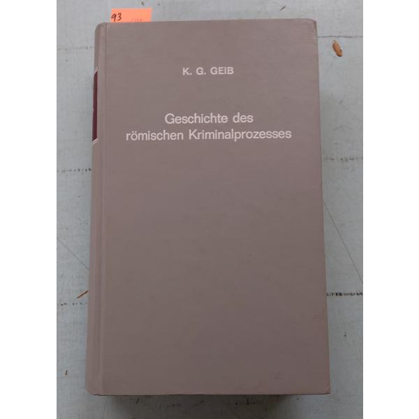 Karl Gustav Geib Scientia 全692ｐ裸本　扉・巻末頁に蔵書印塗りつぶし、日付記入あり　本編概ね良好
