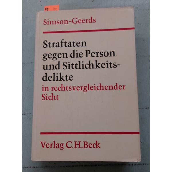 Gerhard Simson, Friedrich Geerds  Verlag C.H.Beck 全544ｐ天に黄色塗装あり　扉・巻末頁に蔵書印塗りつぶし、日付記入あり　カバーに少ヨゴレあり　本編概ね良好