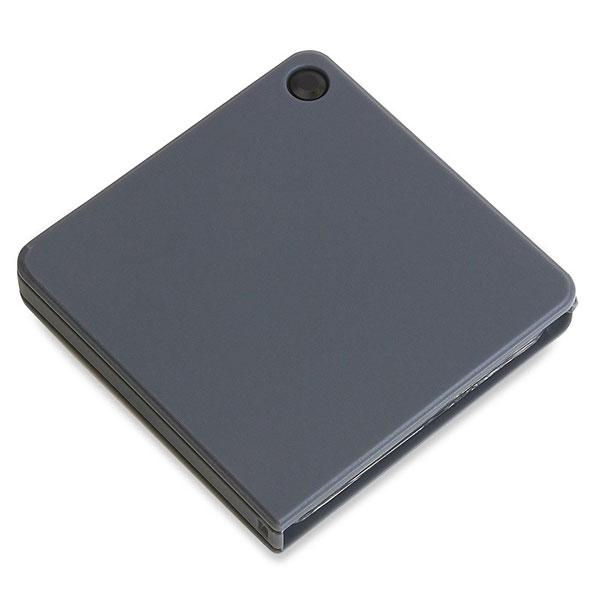 フリップオープン拡大鏡です・ポケットやハンドバッグに入れて持ち歩き、毎日使用するのに最適です[主な仕様]倍率：2.5倍(メインラージレンズ)/5倍(スモールレンズ)/7倍(スモールレンズ)製品重量：23g素材：アクリル原産国：中国