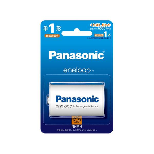 エネループ スタンダード 単1形ニッケル水素電池・電池容量アップでさらに長もち。容量min.6000mAｈ・短絡防止機能付き。万が一ショートしても発熱抑制・自然放電が少ないので、充電しておけば10年後約70％の容量維持※満充電して、室温(2...