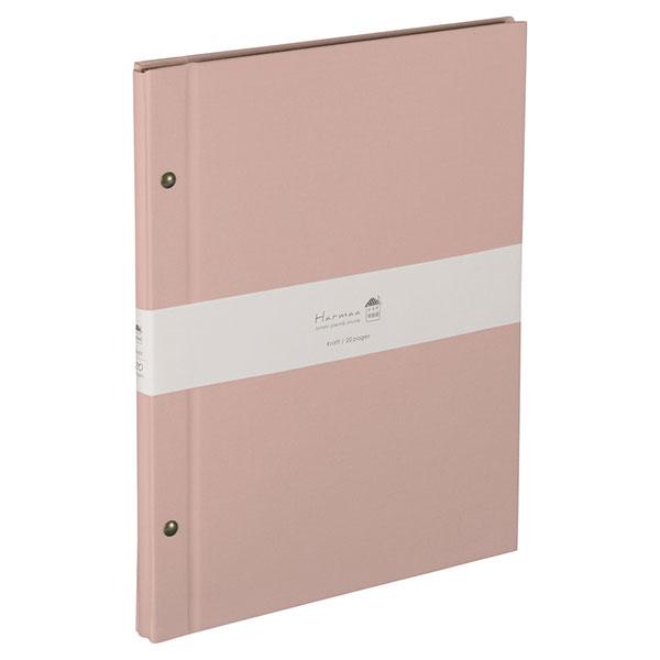 ・インテリアに馴染みやすい、くすみカラーを基調とした落ち着いた色合いのハルマーシリーズ。・クラフト台紙を使用した、アンティークゴールドがおしゃれな外ビスタイプです。[主な仕様] 本体サイズ:タテ303×ヨコ237×背巾18mm台紙：A4サイ...