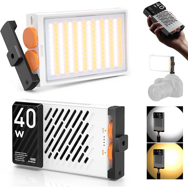 M40は片手に収まる手のひらサイズのポケットライト●広い色温度、優れた演色性2700K〜6200Kの広い色温度、CRI：96以上、TLCI：97以上の優れた演色性を持つ、わずか320gのポケットライトデイライトからタングステンライトまでスム...