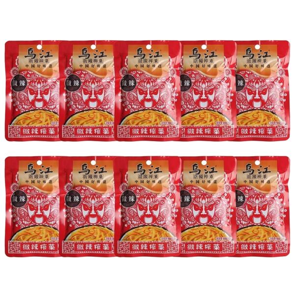 烏江 搾菜 ザーサイ 80g 微辣味 スパイシー中国で圧倒的な人気を誇るザーサイブランド「烏江（ウージャン）」一口食べれば、シャキシャキッとした心地よい食感と、ほどよい塩気が口いっぱいに広がります。ご飯のお供にはもちろん、ラーメンやチャーハ...