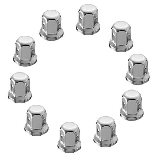 ・ホイールナットを泥・ホコリ等から保護するファッショナブルなナットキャップ・10個入り・高さ ： 50mm・適合ナットサイズ ： 33mm ・主材質 ： ステンレス※S-TOCK ISOホイール対応