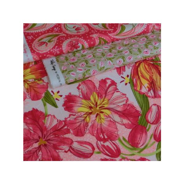 A(TULIPS/PRINCESS)48710-17・B(TULIP PAISLEY/TULIP)48711-18・C(TINY TULIP /WASHED LINEN)48713-12・D(DOTTY THATCHED/PRINCESS)...