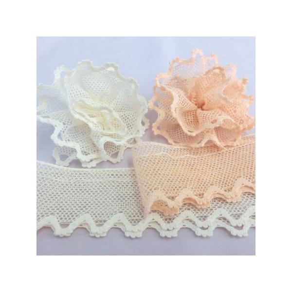 エクリュ再入荷 心身に優しいオーガニックコットンレース 国産品