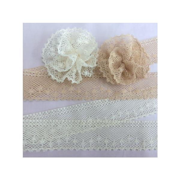 エクリュ再入荷 心身に優しいオーガニックコットンレース 国産品