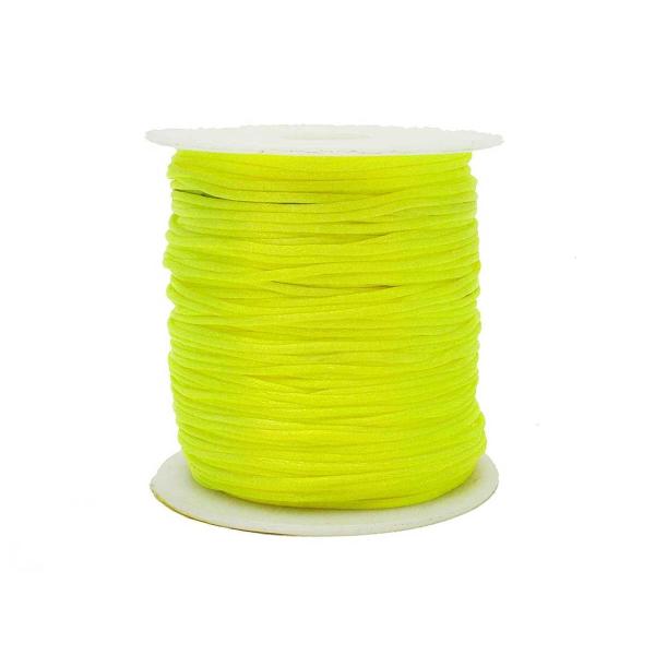 ラットテイルコード色：ネオンイエロー長さ：約７０ｍ（途中に切れ目がある場合あり）幅：約１ｍｍナイロン１００％Made in China or Taiwan※切り売りの予定はありません。※スプールや外周に汚れがある場合がありますがご容赦くださ...