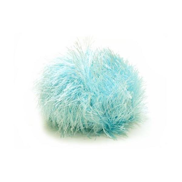 カラー：ライトターコイズ１玉：５０ｇ：６５ｍ毛足：約１８〜２０ｍｍポリエステル１００％Needle Size :6 - 7 mm. / US 10 - 10 1/27 Gauge :16 stitches and 26 rows on 10...