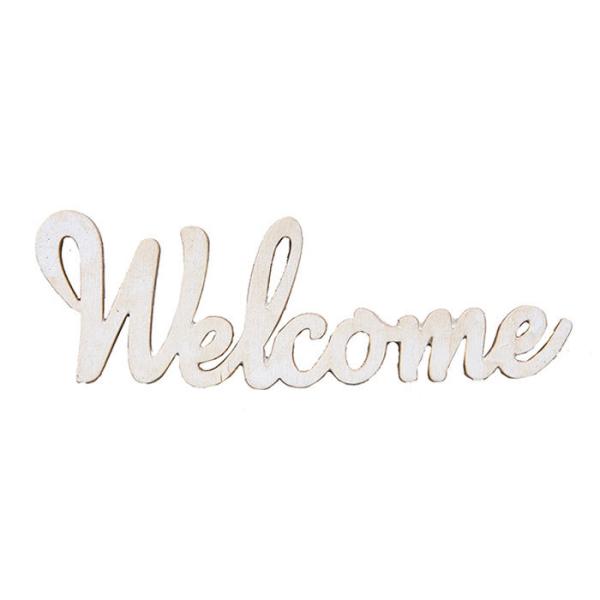 ウェルカムボードを自作されたい方手軽に「ようこそ」のメッセージを伝えたい方にお好みのフレーム、お好みのお花やリボンでウェルカムボードを手作りしてみませんか？「Welcome」と筆記体で書かれた木製のパーツは、両面テープや、手芸用ボンドで貼る...