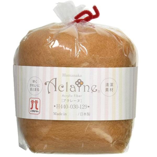 【内容】アクレーヌ「スタンダード」フェルト玉 30g×3玉セット◆色：129 茶色 （コーヒーブラウン）◆素材：アクリル 100%ワンちゃんや猫ちゃん、小鳥などの作品を一から制作するのはもちろん、市販のマスコットなどのカラーバリエーションを...