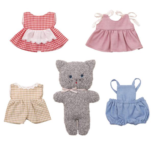 楽しくきせかえ出来る、私だけのネコちゃん★お好みのお洋服を選んで、おめかしさせてください。お洋服に、ワッペンやビーズをつけても可愛い。子どもの自由研究やお誕生日プレゼント、趣味の手芸にいかがですか？【内容】○フワフワねこのぬいぐるみ手作りキ...