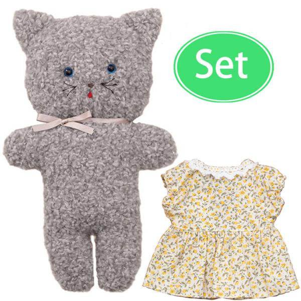 楽しくきせかえ出来る、私だけの猫ちゃん★華やかな黄色い小花をあしらったお出かけ用のお洋服１着と、ネコのぬいぐるみ１体を手作りできるキットです。【内容】○フワフワねこのぬいぐるみ手作りキット（デザイン：フムフム）布地、厚紙、プラスチックアイ、...