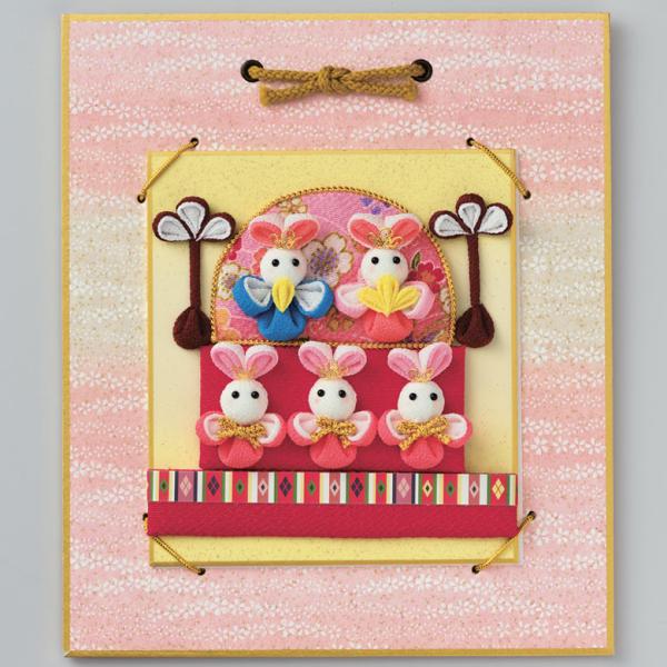かわいいうさちゃんがお雛様になりました。ミニサイズの色紙タイプで、壁に飾れて場所を取りません。コンパクトな雛飾りは、贈り物にも喜ばれます。ぴょーんと飛躍するウサギたちが幸運を運び込みますように。干支のひとつでもある「卯」は家内安全、飛躍など...