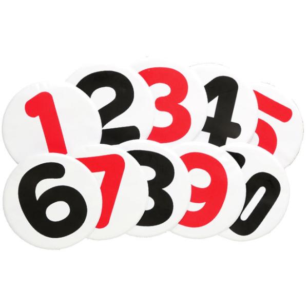 ■サイズ：直径：約12cm文字：約10cm■留め具：クリップと安全ピン一体型■数量：１０枚組