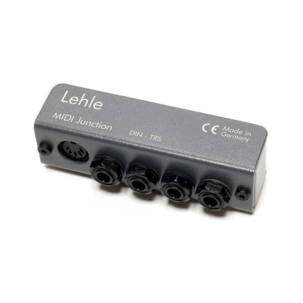 MIDI ジャンクションは、市販の 6.3mm TRS フォンジャックを使用して、最大 4 台までの Lehle SGoS スイッチャーを相互接続することができます。各スイッチャー間のやりとりは、 MIDI プログラムチェンジコマンドで行い...