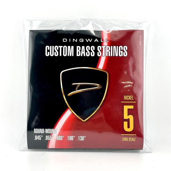 37インチマルチスケール等に対応する純正弦。クリアーな低域、パンチのある高音弦、そして別次元の弾きやすさとバランスの良さ等、センセーショナルなプレイアビリティを弾き手にもたらすDINGWALL。その秘密の一つにFanned-Fret Sys...