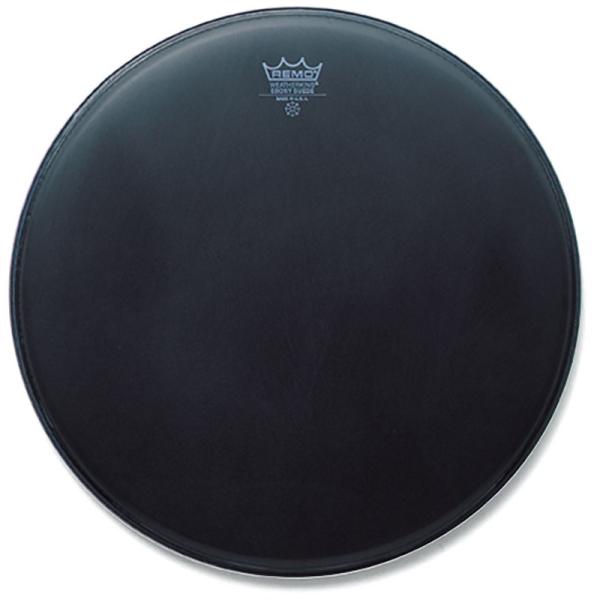 【SUEDE EBONY / スエードエボニー】コーテッドのミッドレンジの安定感とクリアーの明るさやヌケのよさをブレンドしたあたたかくオープンなサウンド。裏面のドットで耐久性も抜群。・REMO スエードエボニー（ブラックスエード） 14イケ...