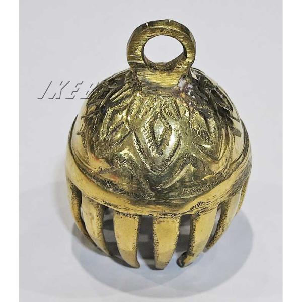 ☆サウンドキング/パーカッション☆[エレファント・ベル]インド製のエッジ部が櫛状になった鈴です。独特の倍音豊かな音色です。直径：約5cmイケベカテゴリ_パーカッション_ベル_Sound King_新品SW_Sound King_新品パーカッ...