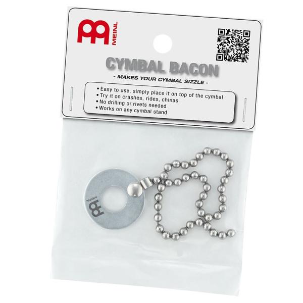 Cymbal Bacon / Sizzlerシンバルスタンドのフェルト部とシンバルの間にマウントするだけで、通常のシンバルにシズル効果を足すことが出来ます。脱着式で手軽な人気のアクセサリーです。 「チリチリ」と焼けるベーコンの音が製品名にな...