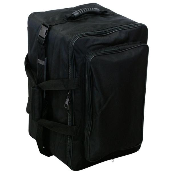 【カホンバッグデラックスエディション】手持ちとショルダーストラップ、収納可能なリュックストラップの3WAYでの持ち運びが可能で厚めのクッションと「1680Dナイロン」使用でカホンをしっかりと守ります。サイドポケットはA4サイズ楽譜の収納はも...