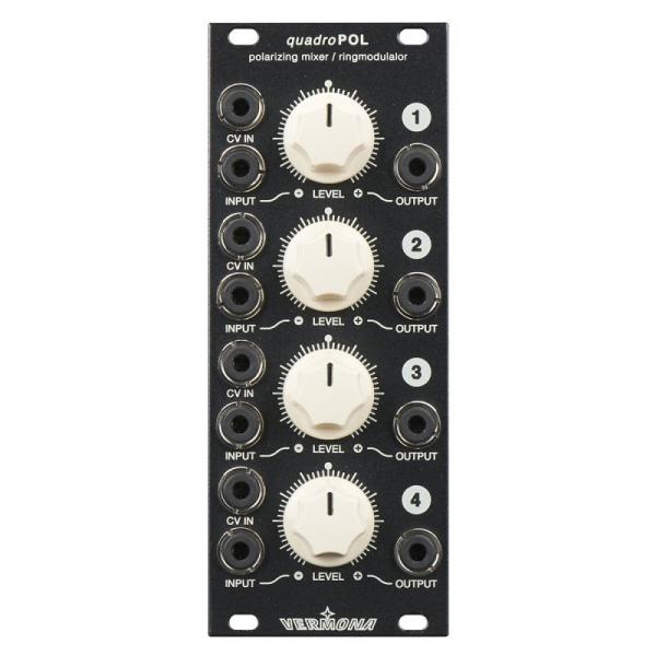 ※輸入商品の為、万が一在庫切れの際は、納期にお時間を頂く場合がございます。予めご了承下さい。quadroPOL(クアドロポル)は4チャンネルのポラライザー/リングモジュレーターです。入力した信号を減衰させたり、逆相にして出力する回路を4チャ...